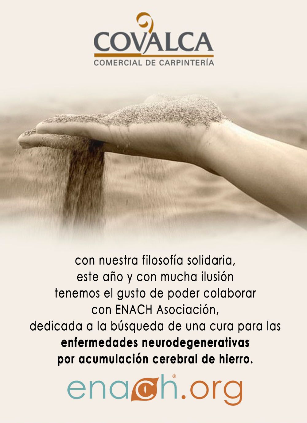 Donativo de la empresa COVALCA S.L. de Vila-real. - Enach